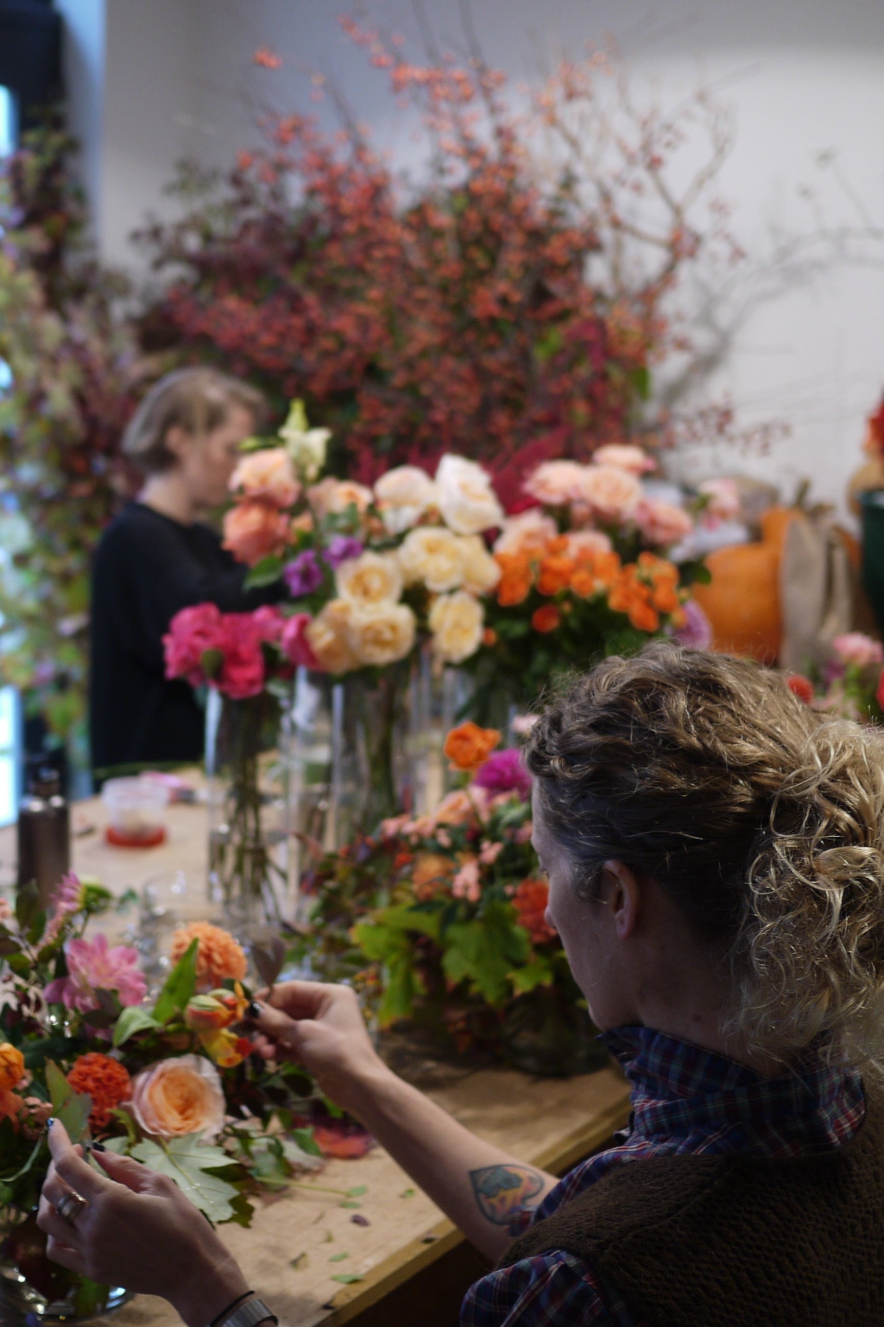 Fresh Floral Class in Chicago - Fresh Floral Arrangement